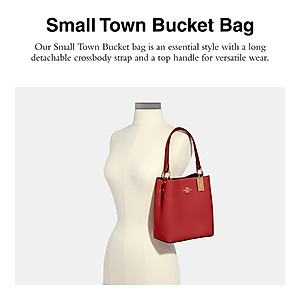 COACH Small Town Bucket, Red Oxblood