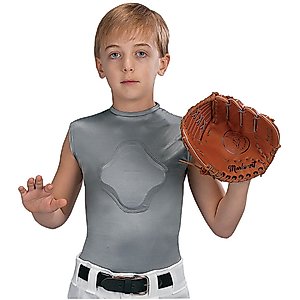 Markwort Youth Heart-Gard Protective Body Shirt, Grey, Youth XX-Small