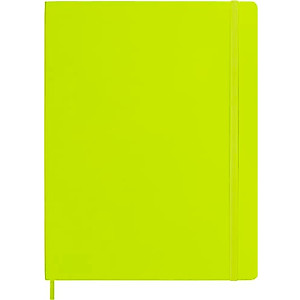 Moleskine Classic Notebook, Soft Cover, XL (7.5" x 9.5") Ruled/Lined, Lemon Green, 192 Pages