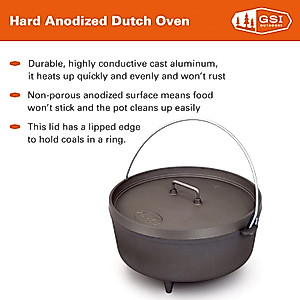 GSI Outdoors - Hard Anonized 14" Aluminum Dutch Oven