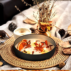 MTLEE Spiced Cinnamon Scented Candles for Women Large 3 Wick Jar Candle Soy Candles 100% Natural Soy Wax Relaxing Aromatherapy Aesthetic Candles Christmas Birthday Housewarming Gift for Women Mom