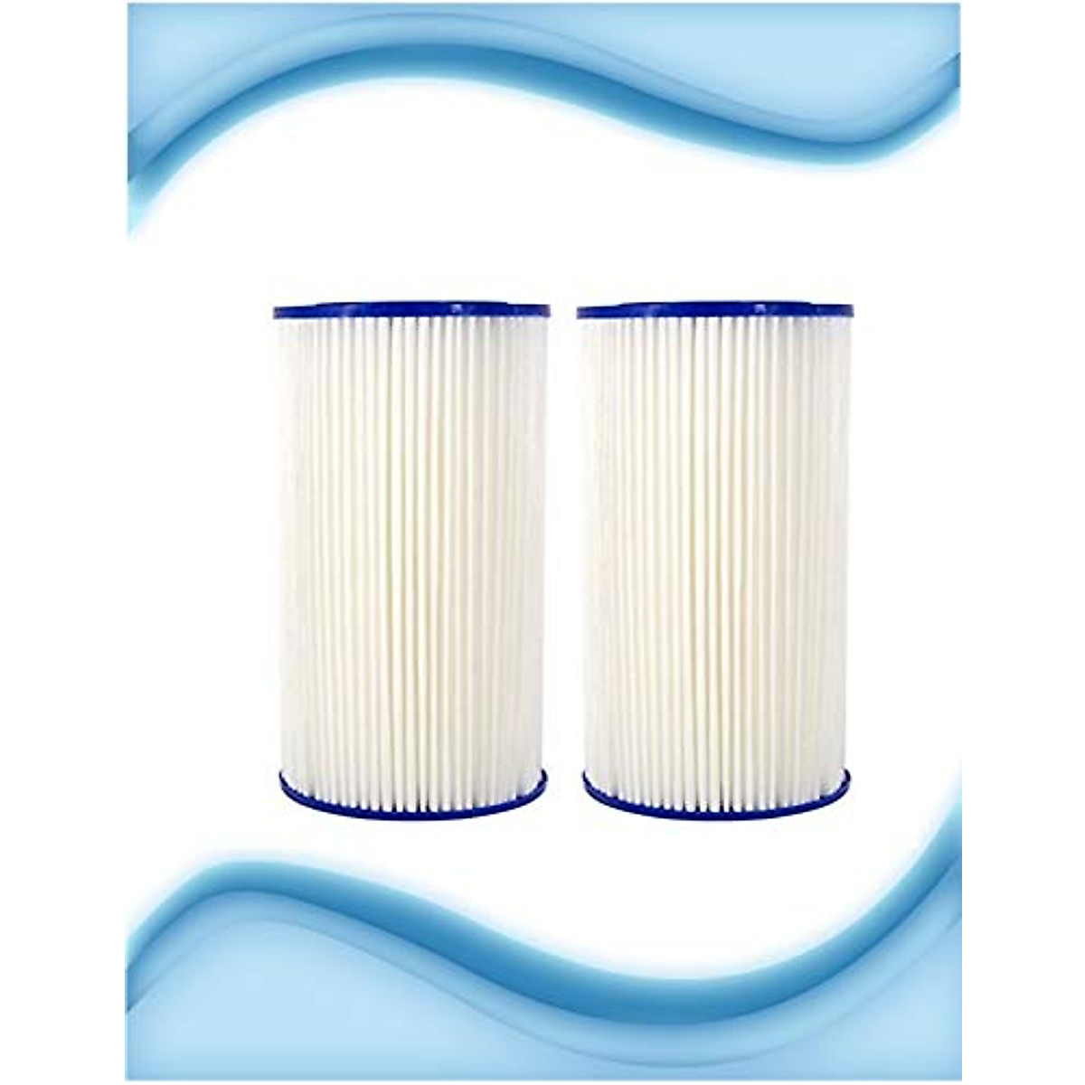 CFS – 2 Pack Pleated Water Filter Cartridges Compatible with S1-BB Models – Remove Bad Taste & Odor – Whole House Replacement Water Filter Cartridge, 20 Micron - White