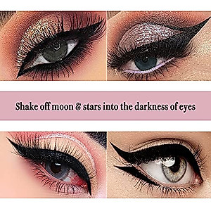 RUSICA 2 Count Waterproof Liquid Eyeliner Ultra-Fine Felt Tip Smudge Resistant Eye Makeup Stylist, Black, 0.3 Fl. Oz