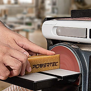 POWERTEC 71002 Abrasive Cleaning Stick for Sanding Belts & Discs | Natural Rubber Eraser - Woodworking Shop Tools for Sanding Perfection