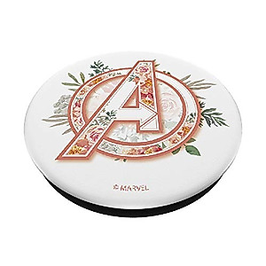 Marvel Avengers Floral Logo PopSockets PopGrip: Swappable Grip for Phones & Tablets