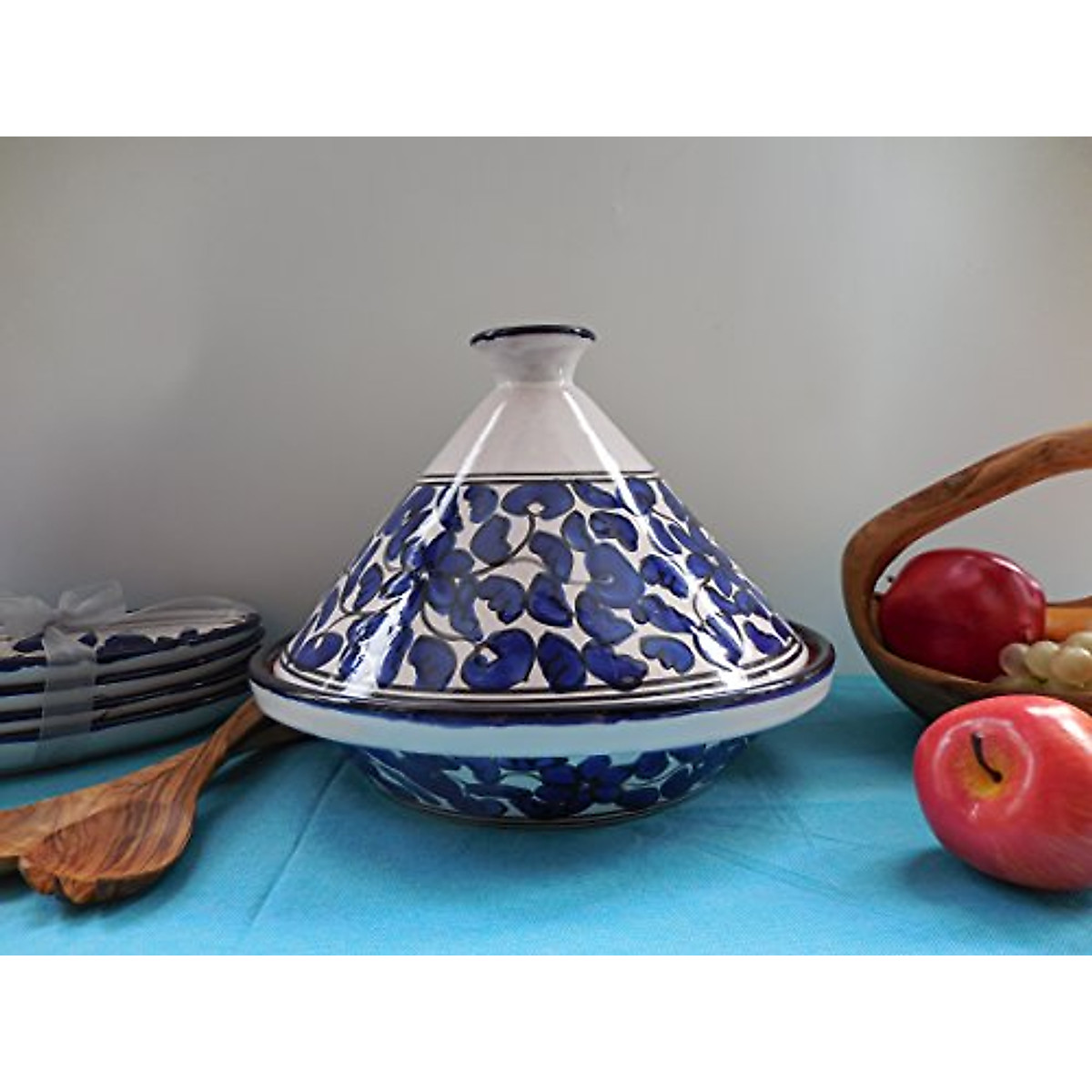 Cookable Tagine, 12-Inch, Floral Design
