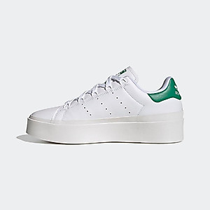 adidas Originals Women's Stan Smith Bonega Sneaker, White/White/Green, 7