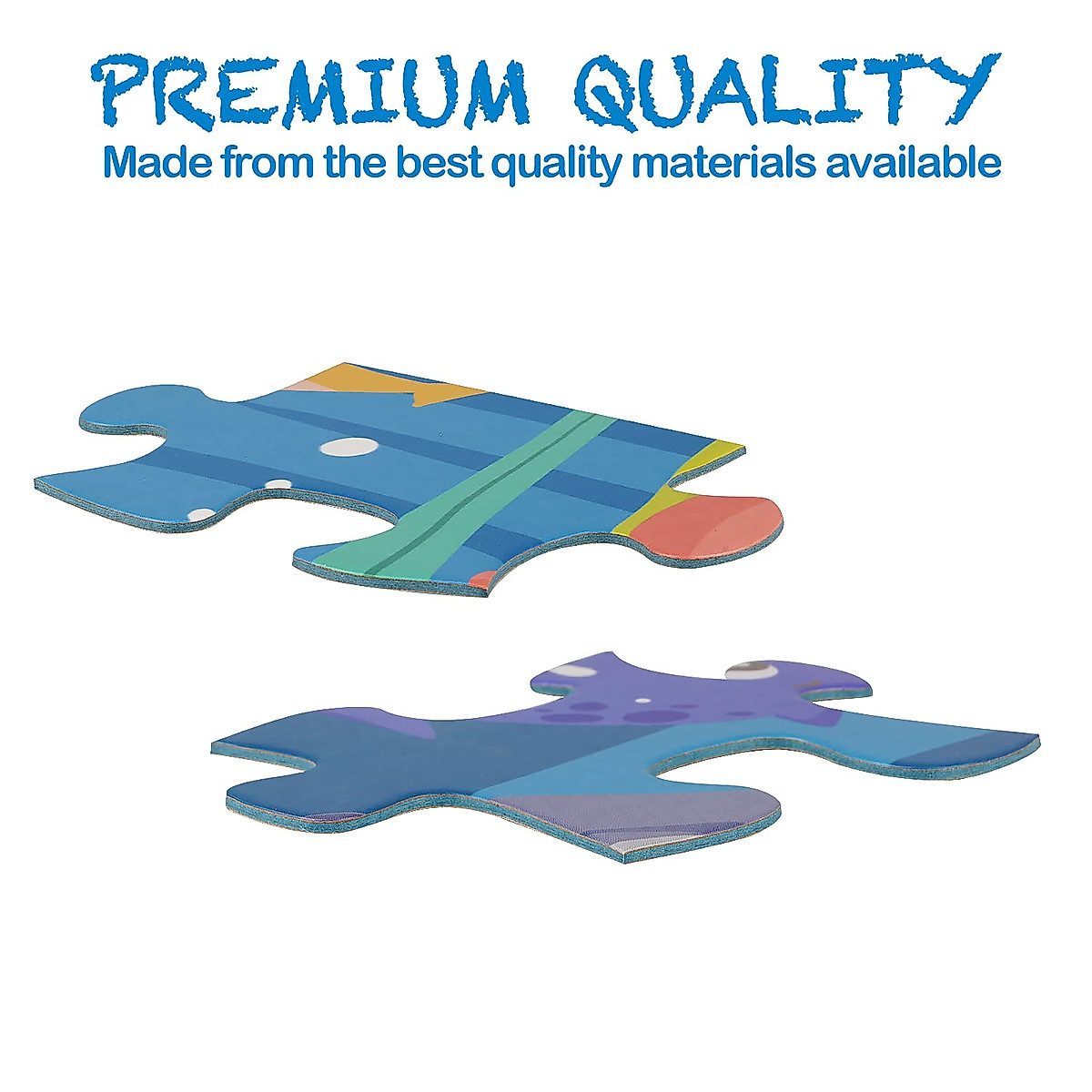 Jumbo Floor Puzzles for Kids Ages 3-5 Preschool Learning Toys Sea Animals Puzzles for Toddlers&Kids Ages 2-4 Years Old,72 Pieces Blue Card Material (Sea World)