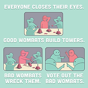 Exploding Kittens Hand to Hand Wombat Card Game Fun Family Card Games for Adults Teens & Kids - Fun Party Games, 3-6 Players