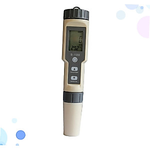 GARVALON Water Quality Tester Temperature Tester Hydrometer Tds Water Quality Testing Pen Water Salimeter Salt Meter Salt Water Gravimeter Light Grey
