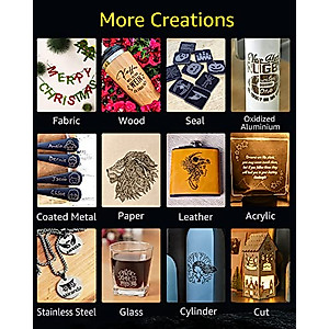 LaserPecker 2(Pro) Laser Engraver, 60W Laser Engraving Machine Handheld 5W Compressed Spot 0.05mm High Precision, 36000mm/min High Speed Laser Etching Cutter for Wood Alloy Leather - with Roller