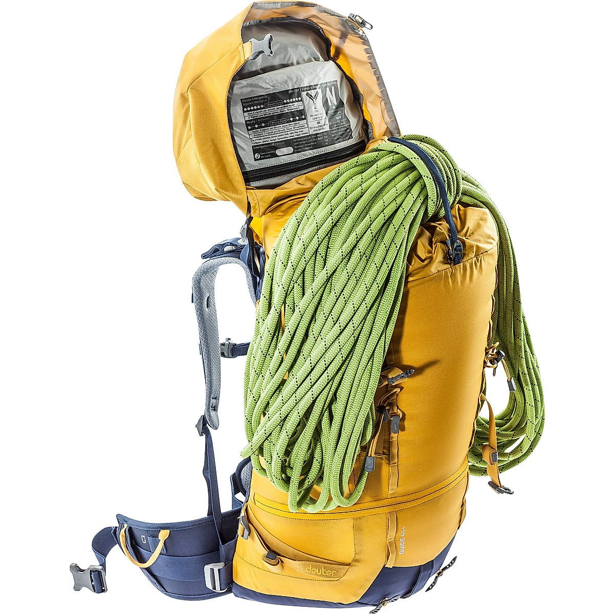 Deuter Guide 44+ - Robust and Functional Alpine Backpack for Mountain Climbing, Ski Tours and Expeditions