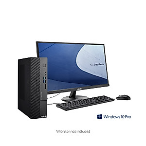 ASUS ExpertCenter D500SC Small Form Factor Desktop PC, Intel Core i5-11400, 8GB DDR4 RAM, 256GB PCIe SSD, TPM, Windows 10 Pro, Black, D500SC-XH502