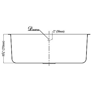 Dawn ASU106 Kitchen Sink, Polished Satin