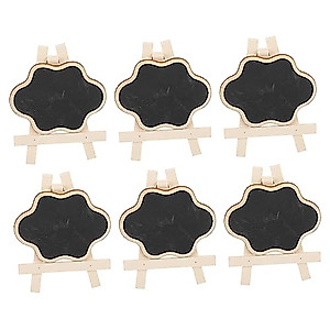 SEWACC 1 Set Mini Blackboard Miniature Table Chalkboard Outdoor Chalkboard Mini Chalkboard Sign Message Board Small Chalkboard Sign Weddings Signs Food Vertical Drawing Board Child Wooden