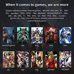 Brteyes 5.36  Touch Screen Handheld Game Console-Linux Android 7.1 Dual System Game-WiFi Online- 6 Hours of Battery Life-Dual TF Card Expansion 7500 Games Boy&Friend