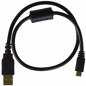 Monoprice USB-A to Micro B 2.0 Cable - 1.5 Feet - Black (3-Pack) 5-Pin, 28/24AWG, Gold Plated, with Single Ferrite Core