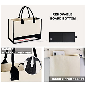 BeeGreen Large Tote Bags for Women Teacher Her Friend Friendship Coworkers Female Thank You Gifts for Women Beach Tote Canvas Bag Womens Tote Bag Relaxation Gifts Sister Birthday Gifts Retirement K