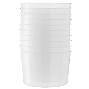 Nicole Fantini Deli Containers with Lids 64oz. Leakproof 50 Sets BPA-Free Plastic Food Storage Cups Clear Airtight Takeout Container Heavy-Duty, Microwaveable Freezer Safe Disposable/Reusable