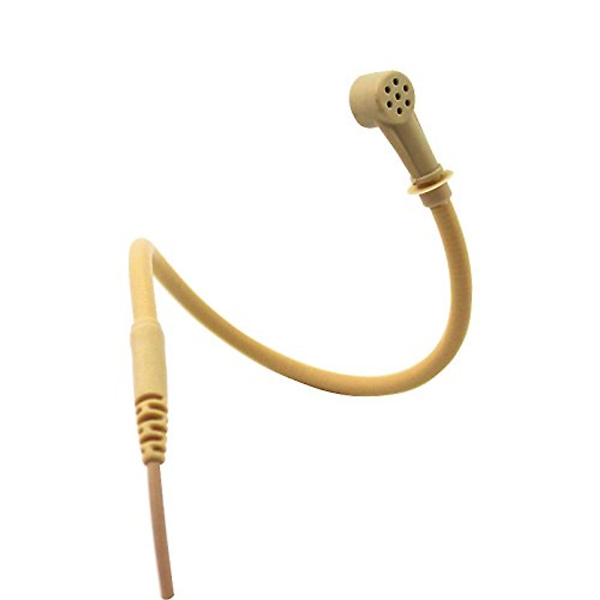 J K MIC-J 069 Earhook Headworn Headset Unidirectional Microphone Compatible with Sennheiser Wireless Microphone System - 1/8" TRS Locking Screw Plug