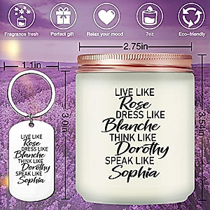 Maybeone Golden Girls Gifts for Women - Lavender Scented Candle Gifts for Women - The Golden Girls Merchandise Gifts - Birthday Gifts for Best Friend, BFF, Sisters