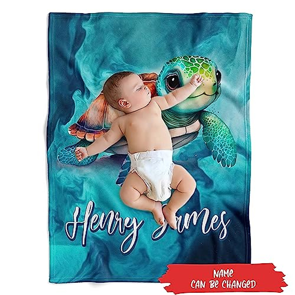Jump Up Personalized Turtle Baby Blanket,Turtle Blankets,Sea Turtle Baby Blanket,Turtle Throw Blanket,Fleece Turtle Blanket,Baby Turtle Plush Blanket,Turtle Security Blanket,Baby Blanket for Boys