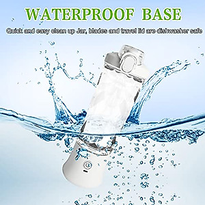 Portable Blender for Shakes and Smoothies, 22 Oz Portable Blender Usb Rechargeable, Mini Blender Portable, Waterproof Blender,240watts, with 6 Ultra-Sharp Blades for Travel, Office & Sports (White)