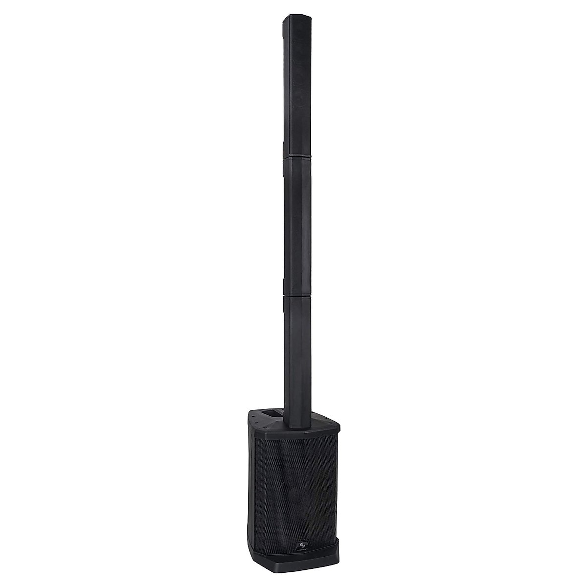 Sound Town Portable Line Array Column PA/DJ System with Sub Bass Module, TWS Bluetooth, Built-in 3-Channel Mixer, Carry Bag (CARPO-L1)
