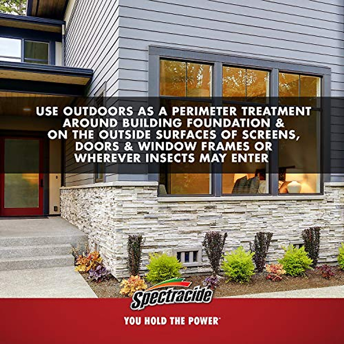 Spectracide Bug Stop Home Barrier Spray, Kills Ants, Roaches and Spiders On Contact, Indoor and Outdoor Insect Control, 1.33 Gallon