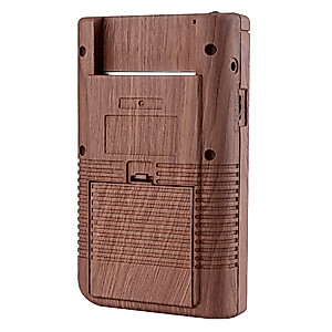 eXtremeRate Wood Grain Soft Touch Case Cover Replacement Full Housing Shell for Gameboy Classic 1989 GB DMG-01 Console with w/Screen Lens & Buttons Kit - Handheld Game Console NOT Included