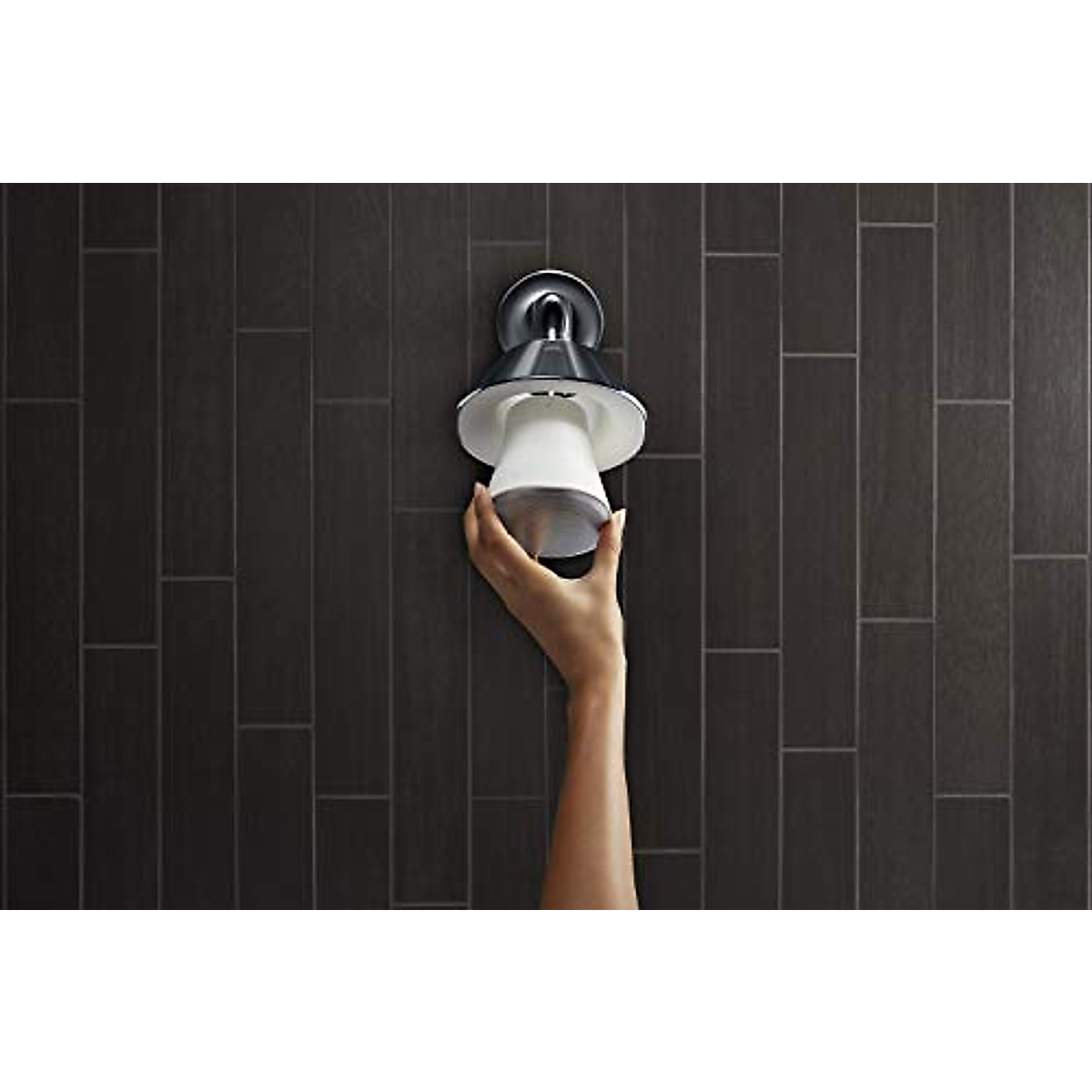 KOHLER Moxie Bluetooth Showerhead, Shower Speaker, Waterproof Speaker, Shower Radio, Rechargeable Speaker, Portable Speaker, 2.5 GPM, K-28238-NKE-CP, Polished Chrome