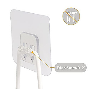 HAPY SHOP 12 PCS Clear Adhesive Hooks Sticker Suction Sticker Adhesive Wall Hooks for Banthroom Shelf Corner Shower Caddy,No Drilling Bathroom Shower Shelf Accessories,3 Styles