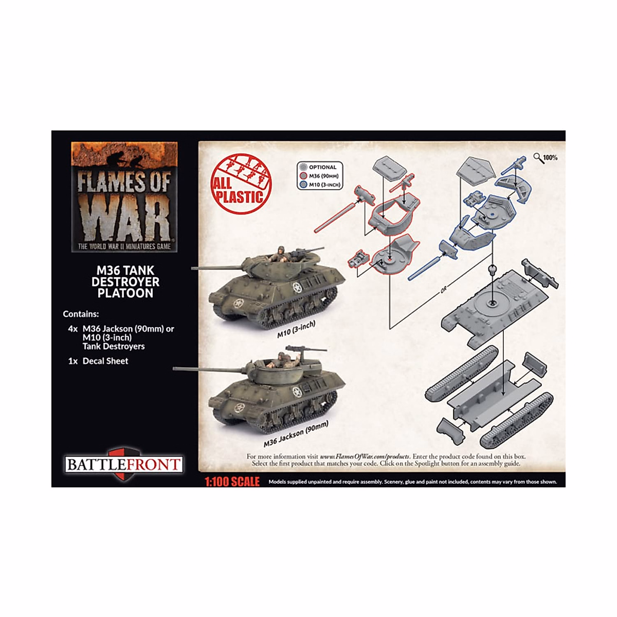 Flames of War WW2: M36 or M10 Tank Destroyer Platoon