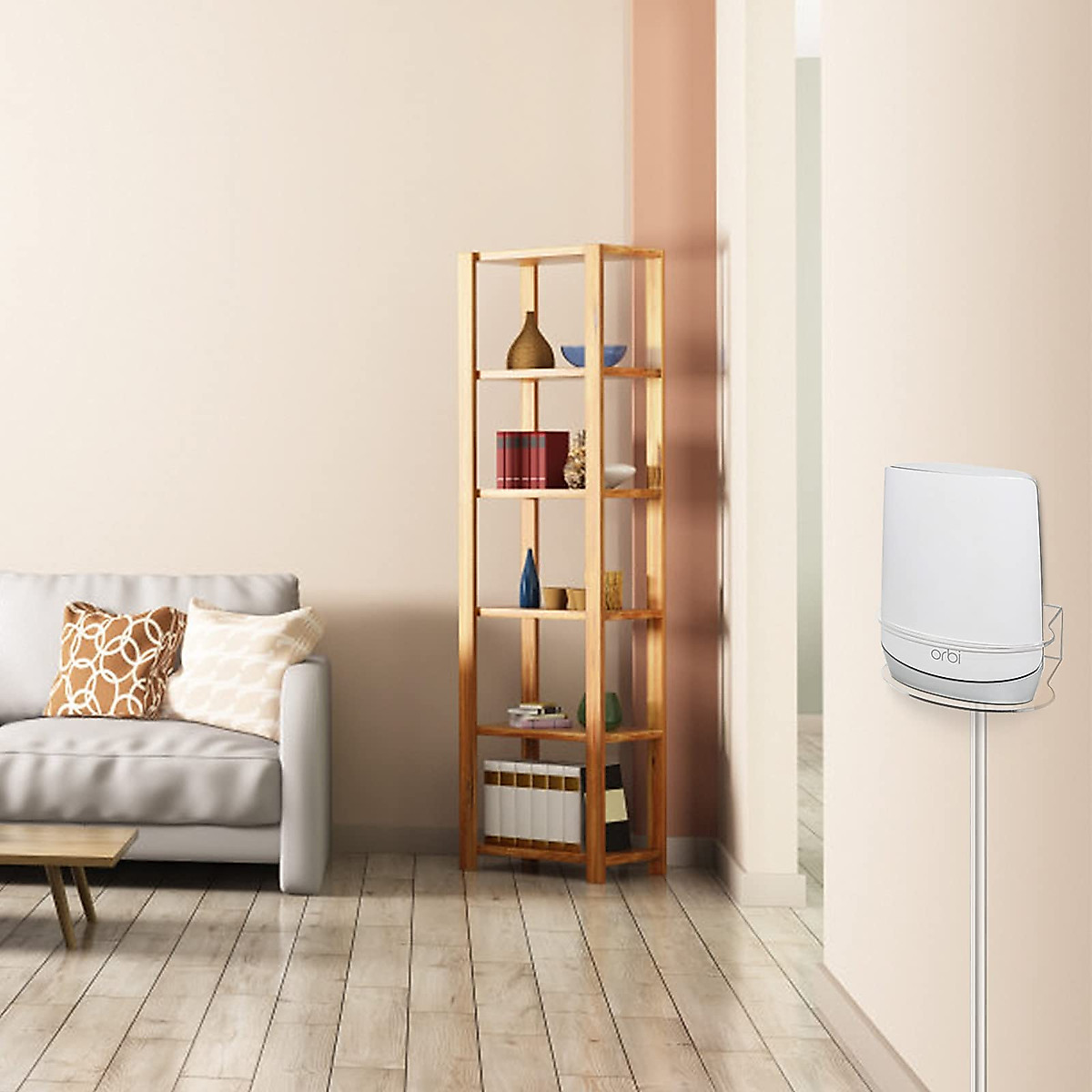 Orbi WiFi 6 Wall Mount Holder,Wall Mount Holder for Orbi Tri-Band Mesh WiFi 6 Router(RBK850)(RBK852)(RBK853)/(RBS750)(RBS751)(RBK752)(RBK753)/(AX4200)(AX5700)(AX6000) Orbi Mesh WiFi 6 System (2PCS)