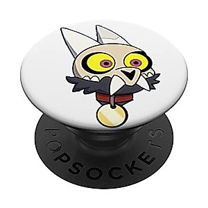 Adorable tiny demon with skull mask and horns PopSockets Standard PopGrip