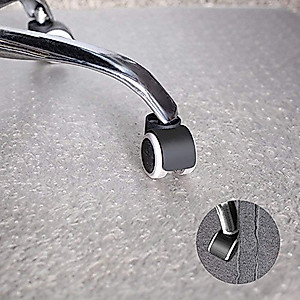Office Desk Chair Mat for Carpet Floor Low Pile PVC Protection Anti-Slip Floor Mat Carpeted Chair Mat 48" x 36"