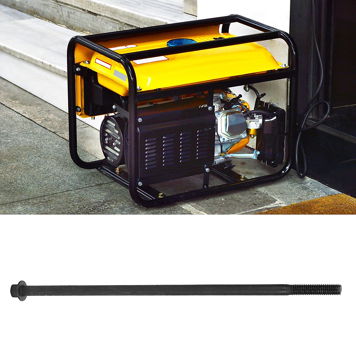 M8 235 Partially Threaded Screw Hex Flange Bolt Length Gasoline Generator Accessory Gasoline Generator Bracket Rotor Stator Screws Bolt