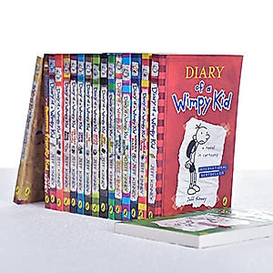 Jeff Kinney Diary of a Wimpy Kid 16 Books Collection Set, Complete Series 1-16 Books of Boxed Set, Paperback (2022030012)