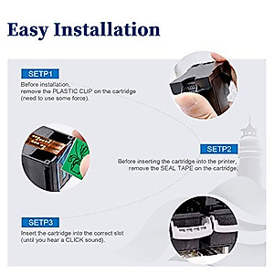 InkSpirit Remanufactured Ink Cartridges Replacement for HP 65 Black Color Combo Pack with Envy 5055 5052 5012 5010 5058 Deskjet 3700 3755 3758 2600 2622 2655 2652 2624 3720 3722 3752 (1 Packs)