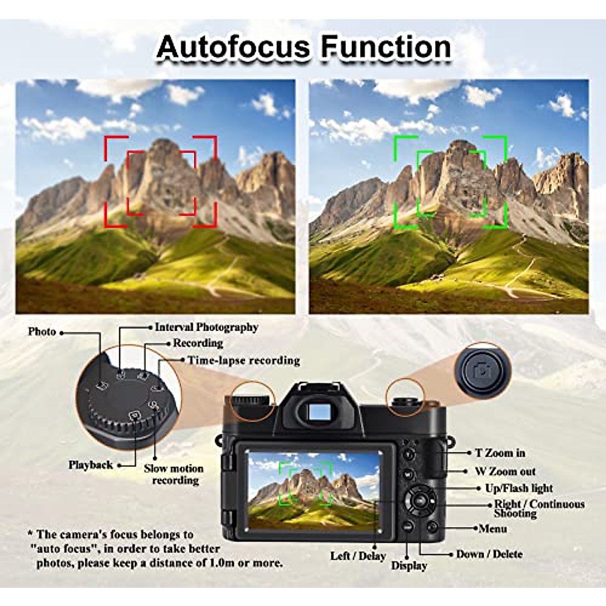ISHARE Digital Camera for Photography 48MP Vlogging Camera, 4K Video Camera for YouTube with WiFi, 3.0 Inch Flip Screen, 16X Digital Zoom Camcorder with 32GB Micro Card
