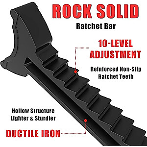 BIG RED AT42002R Torin Steel Car Jack Stands: 2 Ton (4,000 lb) Capacity, Red, 1 Pair