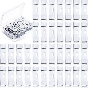 Blulu Vertical Blind Repair Tabs Kit Vane Savers Blind Repair Clip, Window Blinds Replacement Slats Parts, White