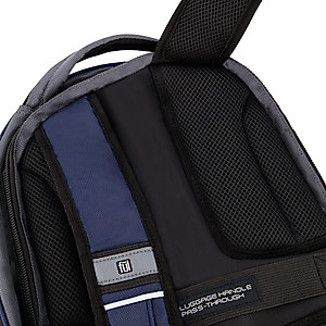 FUL Big Easy 17 Inch Sleeve Laptop Backpack, Padded Computer Bag for Commute or Travel, Navy