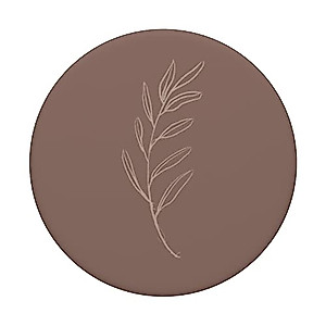 Desert Taupe Boho Botanical Wildflowers PopSockets Swappable PopGrip