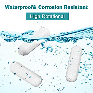 Weewooday PTFE Magnetic Stirrer Mixer Stir Bar Set, White Color, Stir Rod Magnetic, Laboratory Bar, Stir Plate Bar, Stir Plate Magnet Stick(8 Pieces,25 mm/ 1 Inch)
