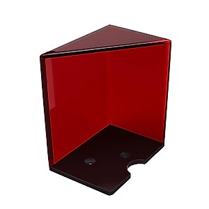 GSE Games & Sports Expert 6 Decks Acrylic Discard Trays, Casino Grade Discard Holder Trays for Blackjack, Bridge, Playing Cards (Red)