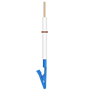 stonylab Electrode Holder, Multi-Purpose Electrode Clip with Plastic Protective Sleeve Electrode Holder with Detachable Nickel Plated Copper Gator Clip and PTFE Body for Electrolytic Cell