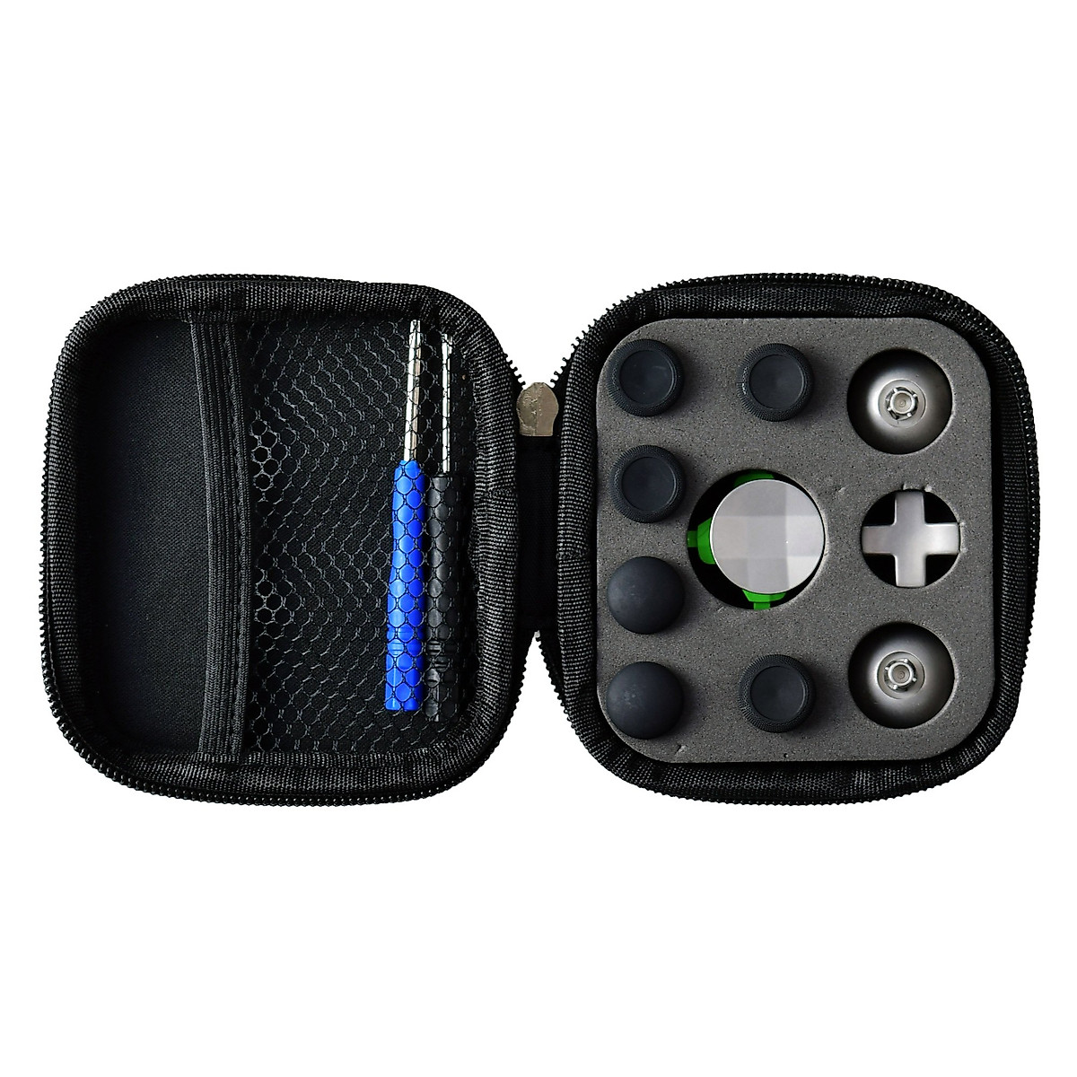 Gam3Gear 11 in 1 Metal Alloy Analog Thumbstick D-Pad Directional Button Set for Xbox One Elite/ Xbox One/ Xbox One S/ Xbox One X Controller with Open Tool