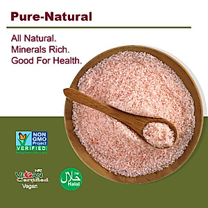 Himalayan Chef Himalayan Pink Salt Fine Grain, Plastic Jar-5 lbs