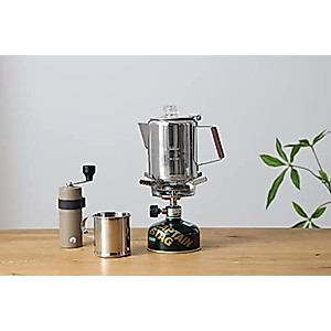 Captain Stag M-1225 18-8 Stainless Steel Percolator 3 Cup